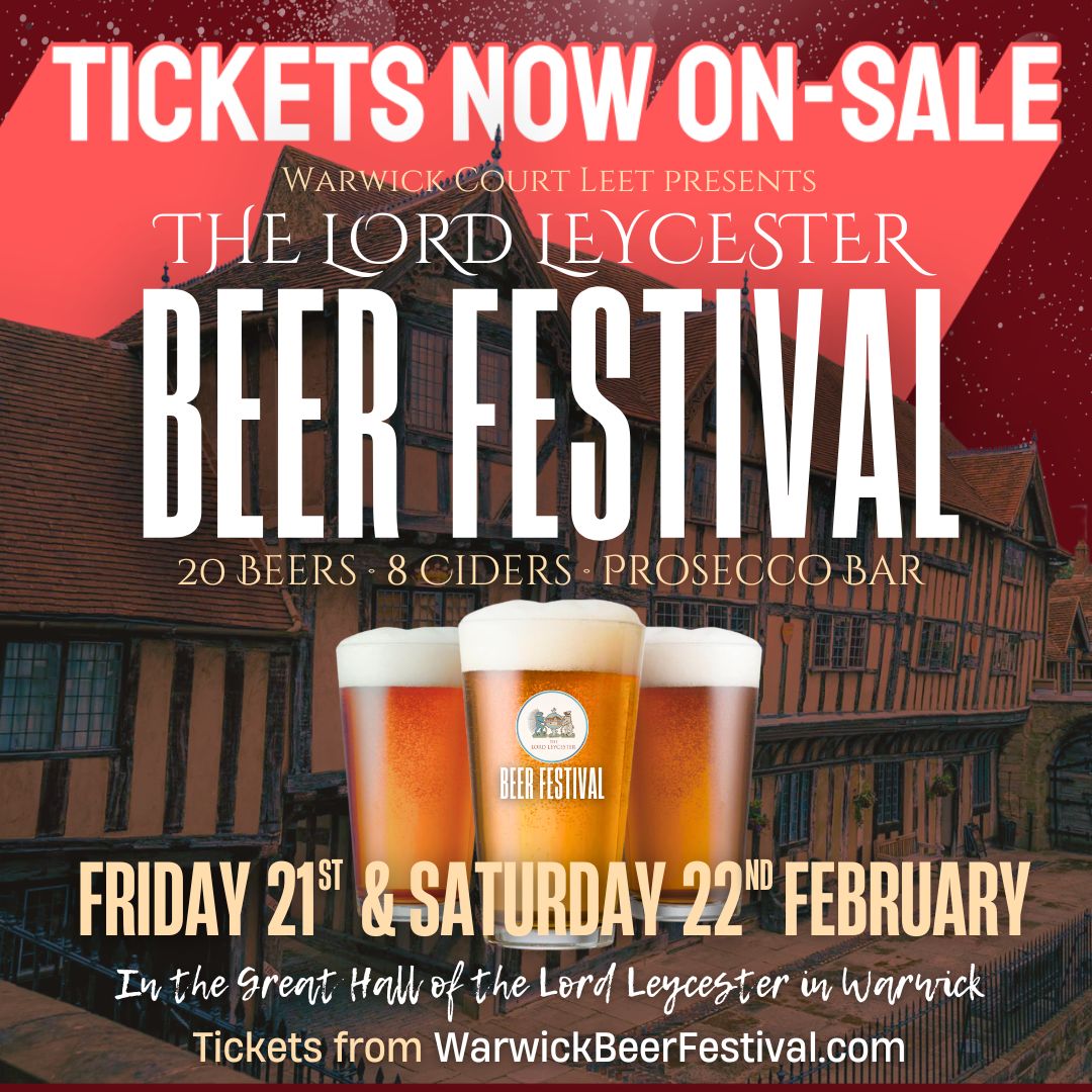 The Lord Leycester Beer Festival returns on Friday 21st & Saturday 22nd ...